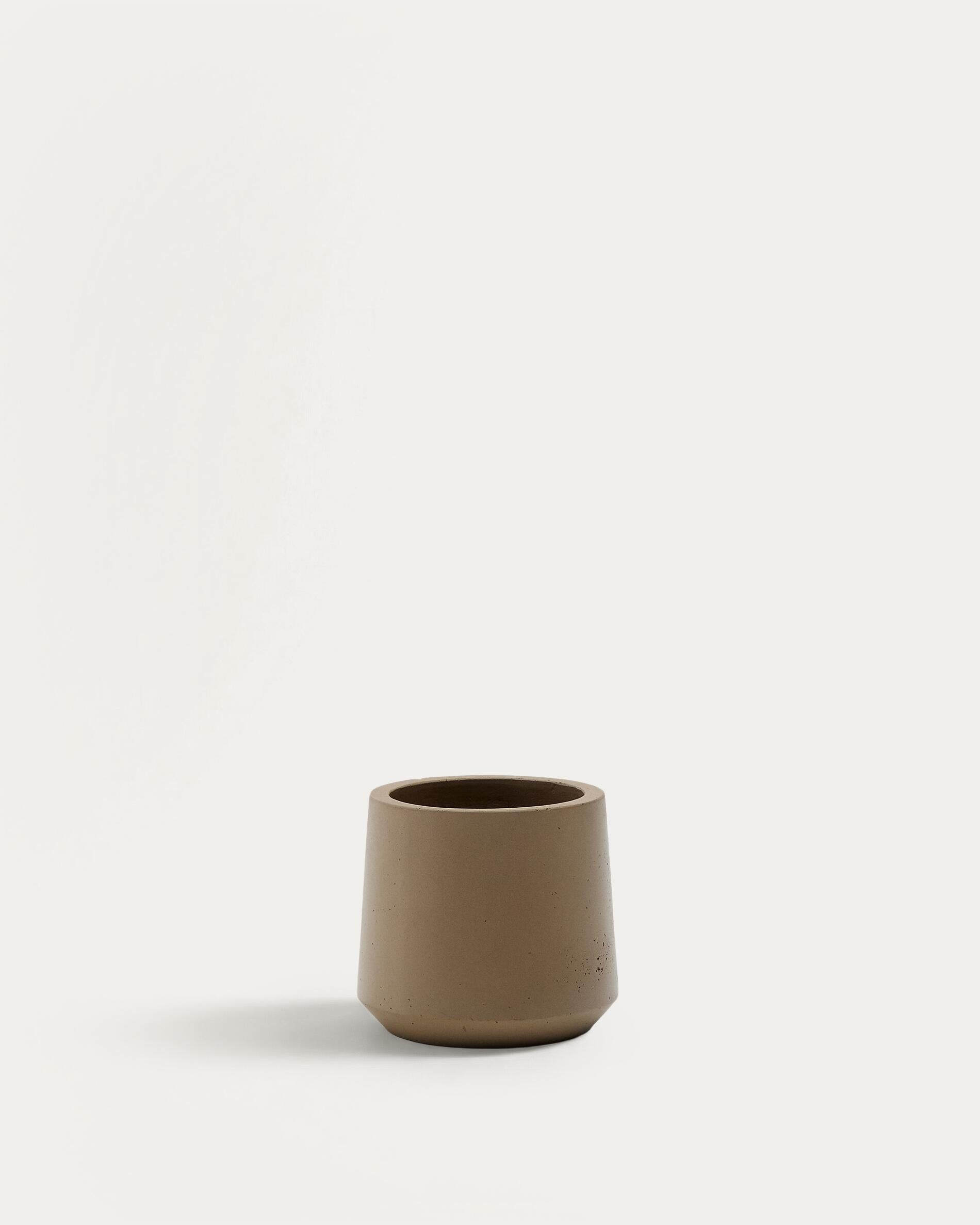 Calun beige cement planter Ø 32cm – Kave Home Mauritius